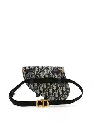 Dior Oblique Saddle Belt Bag - Blue