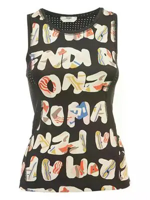 Fendi Logo-print Sleeveless Top