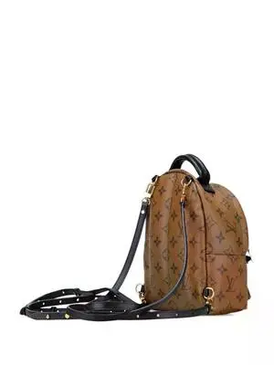 LOUIS VUITTON 2017 Monogram Reverse Mini Palm Springs Backpack - Brown