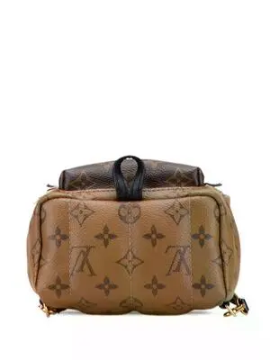 LOUIS VUITTON 2017 Monogram Reverse Mini Palm Springs Backpack - Brown