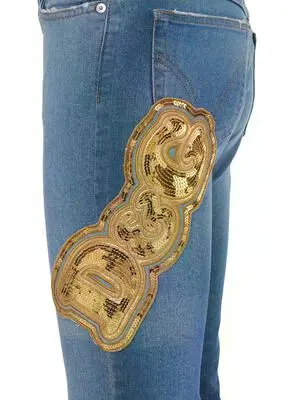 Dolce & Gabbana Sequin-embellished Straight Leg Jeans