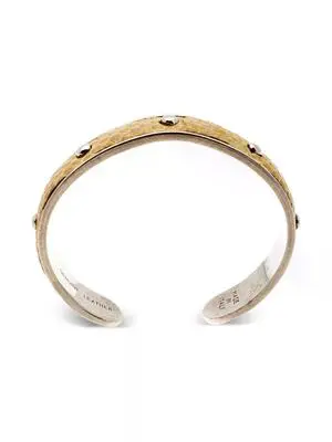 TOD'S Vintage Leather Stud Bracelet - Neutrals