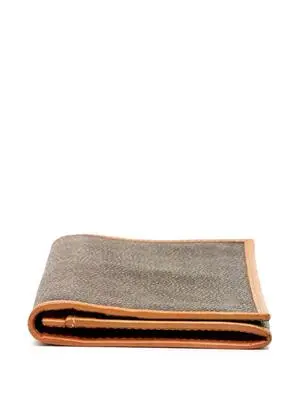 Celine 1996 Macadam Coated Canvas Wallet Long Wallets