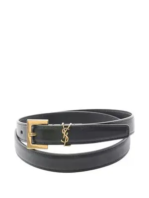 Saint Laurent 2000s Cassandra Belt - Black