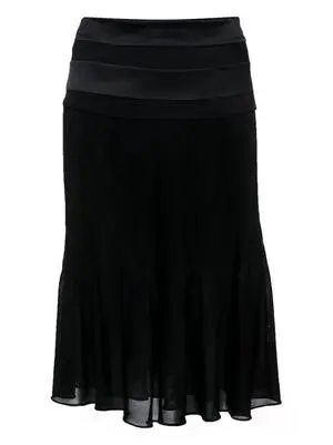 Giorgio Armani Silk Flared Skirt