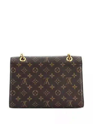 LOUIS VUITTON Victoire Handbag Monogram Canvas And Leather Shoulder Bag - Brown