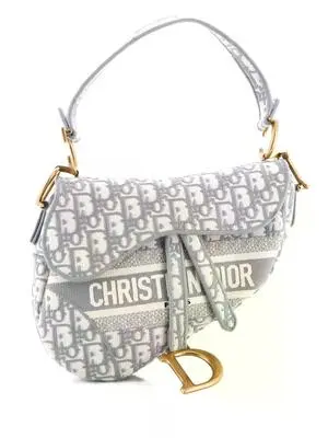 Dior Saddle Handbag - Grey