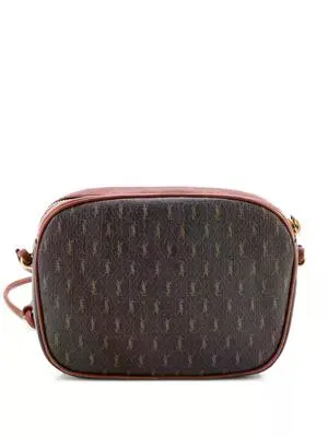 Saint Laurent Le Monogramme All Over Coated Canvas And Leather Small Crossbody Bag