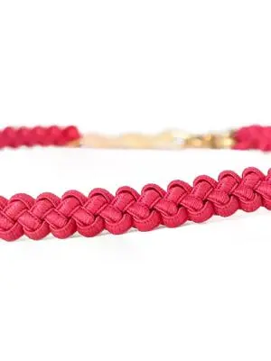 Saint Laurent Pre-owned 1993 Braided-cord Logo-plaque Belt