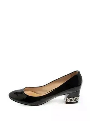 Casadei Patent Block-heel Pumps