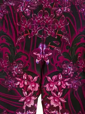 Versace Floral-print Leggings