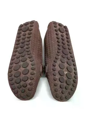 LOUIS VUITTON Logo-plaque Loafers