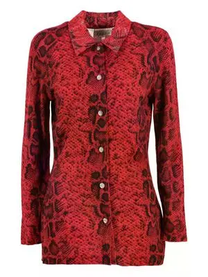 Gianfranco Ferre Snakeskin-print Shirt
