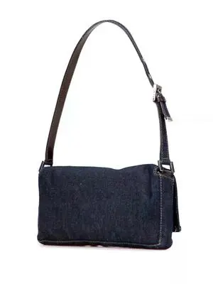 Fendi 2000-2010 Denim Shoulder Bag