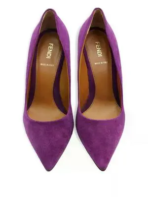 Fendi Pointed-toe Suede Pumps