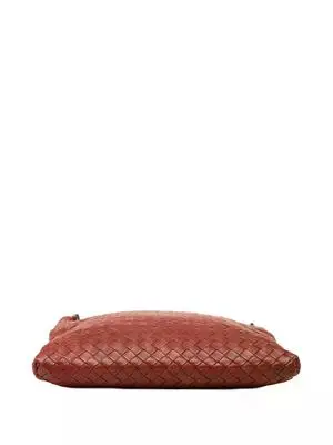 Bottega Veneta Leather Intrecciato Crossbody Bag - Brown