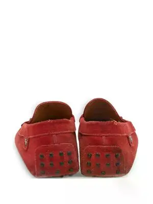 TOD'S Suede Loafers - Red