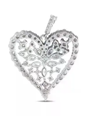 LB EXCLUSIVE Platinum Heart Diamond Pendant