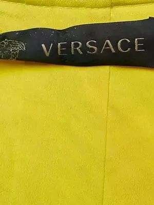 Versace Ruched Zip-up Dress
