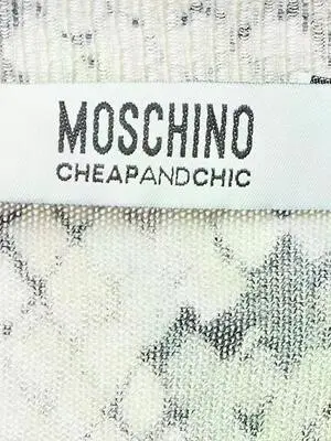 Moschino Snake-print Lace-trim Top