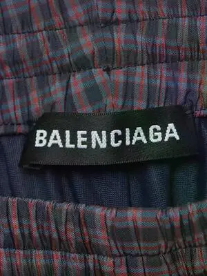Balenciaga Check-print Shorts - Blue