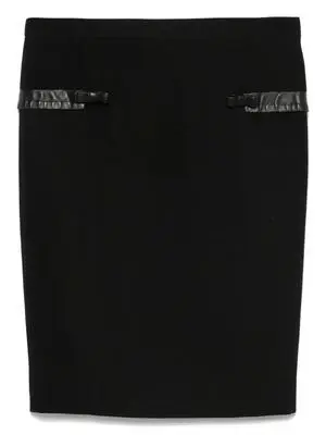 Dior 2010s Textured Mini Skirt - Black