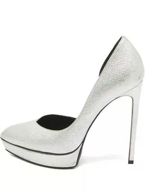 Women's Saint Laurent Silver Shoes
