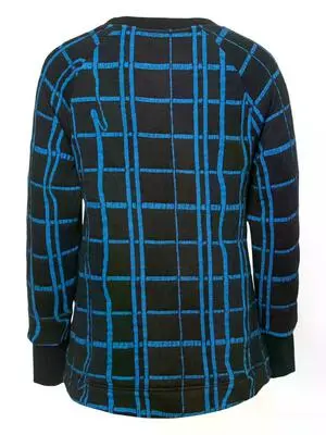 Kenzo Check-pattern Crew-neck Sweater