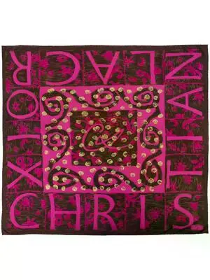 Christian Lacroix 2000s Abstract-print Silk Scarf