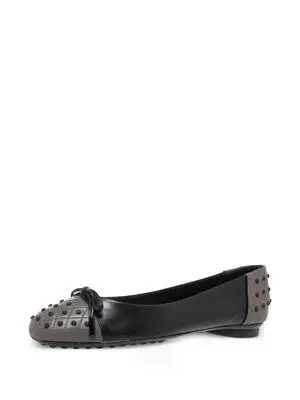 TOD'S Studded Ballerina Flats - Black
