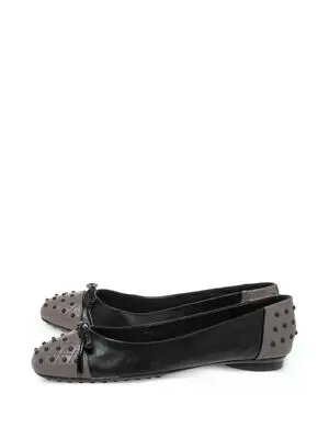 TOD'S Studded Ballerina Flats - Black