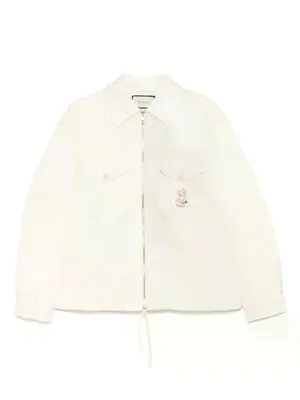 Gucci 2020s Cat-embroidery Jacket - Neutrals