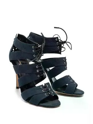 GIANVITO ROSSI 110mm Lace-up Strappy Sandals