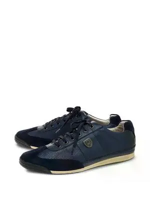 Balmain Logo-plaque Leather Sneakers