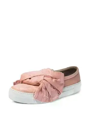 Joshua Sanders Bow Canvas Sneakers