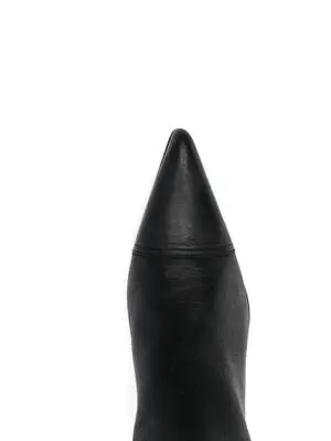 ROMEO GIGLI 1990s Strap-detail Ankle Boots - Black