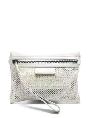 Bottega Veneta 2010-2020 Small Perforated Clutch Bag - Neutrals