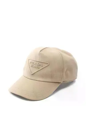 Prada 2020s Cotton Cap - Neutrals