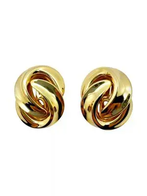 DIOR Christian Dior 1980s Knot Clip-on Earrings
