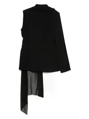 JEAN PAUL GAULTIER 2000s One-sleeve Jacket With Attached Scarf