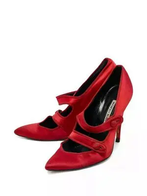 Manolo Blahnik 100mm Satin Pumps