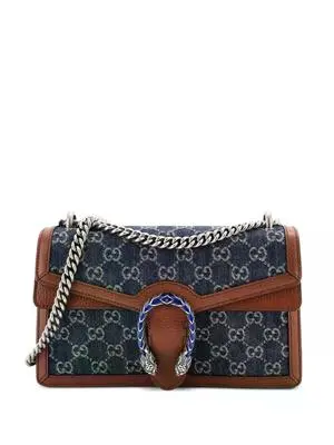 Gucci Dionysus Gg Denim Small Shoulder Bag - Blue