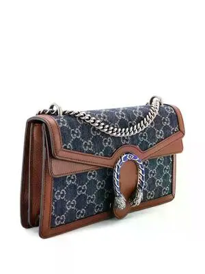 Gucci Dionysus Gg Denim Small Shoulder Bag - Blue