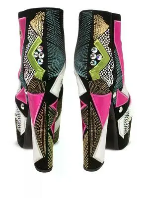 GIUSEPPE ZANOTTI 145mm Crystal-embellished Heeled Boots