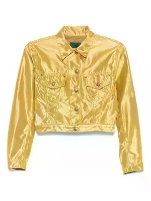 JEAN PAUL GAULTIER 1989 Metallic Snap-fastening Jacket - Gold