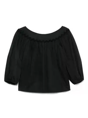 Saint Laurent 1970s Gabardine Blouse