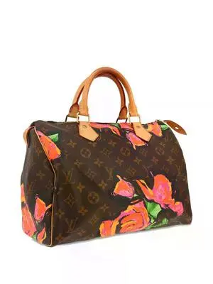 LOUIS VUITTON 2009 Speedy Monogram Canvas Tote Bag - Brown