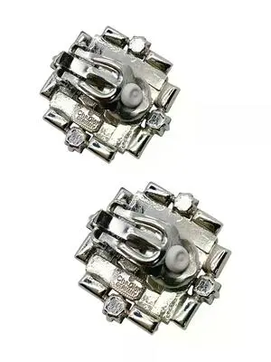 Dior 1970s Art Deco Necklace And Clip-on Earrings