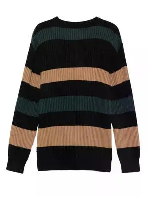 Gianfranco Ferre 1997 Striped Ribbed Sweater