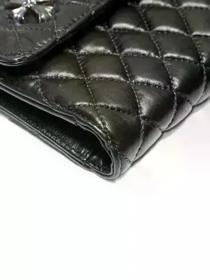 Chrome Hearts 2010 Logo-plaque Quilted Wallet